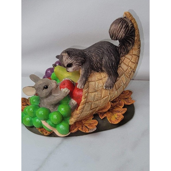 Silvestri | Accents | Charming Tails Horn Of Plenty Figurine Cornucopia ...